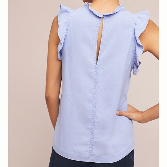 Anthropologie | Tops | Anthro Cloth Stone Ruffled Tank Top | Poshmark